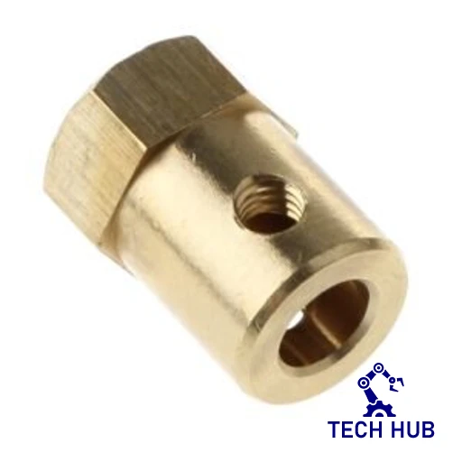 4mm Brass Hex Coupling – Short - Tech Hub Electronics