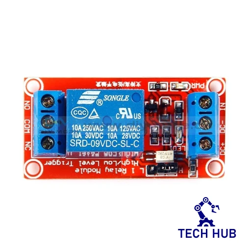 5Vdc Relay Module 1 Channel – H/L Trigger - Tech Hub Electronics