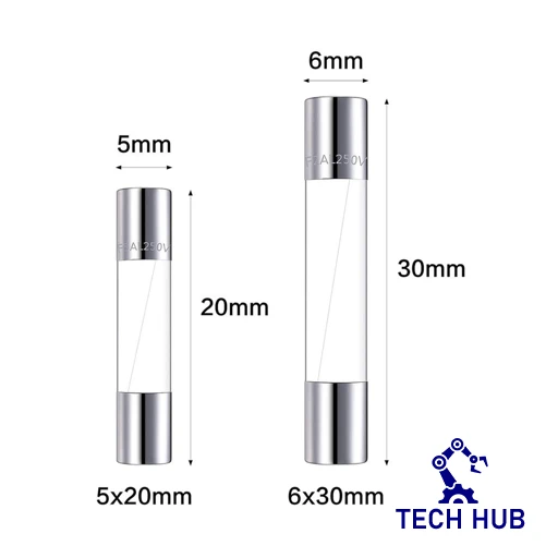 Glass Fuse T6 (5A-250V) - Tech Hub Electronics