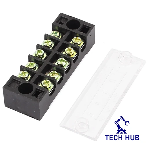 TB-1505 Fixed Barrier Terminal Block (15A-600V) 5pin - Tech Hub Electronics