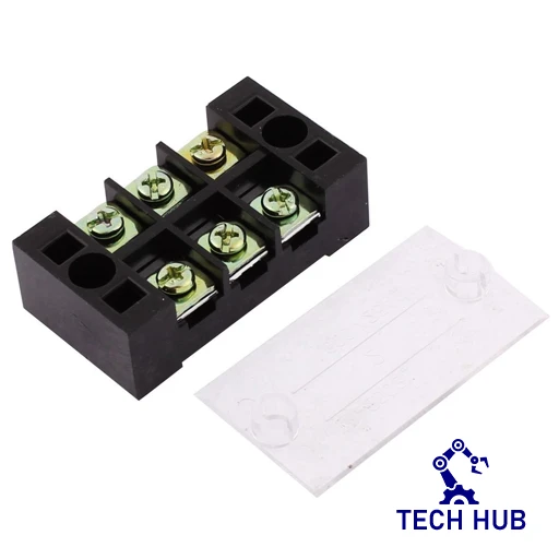TB-2503 Fixed Barrier Terminal Block (25A-600V) 3pin - Tech Hub Electronics
