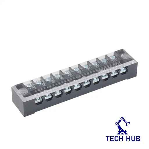 TB-2508Fixed Barrier Terminal Block (25A-600V) 8pin - Tech Hub Electronics