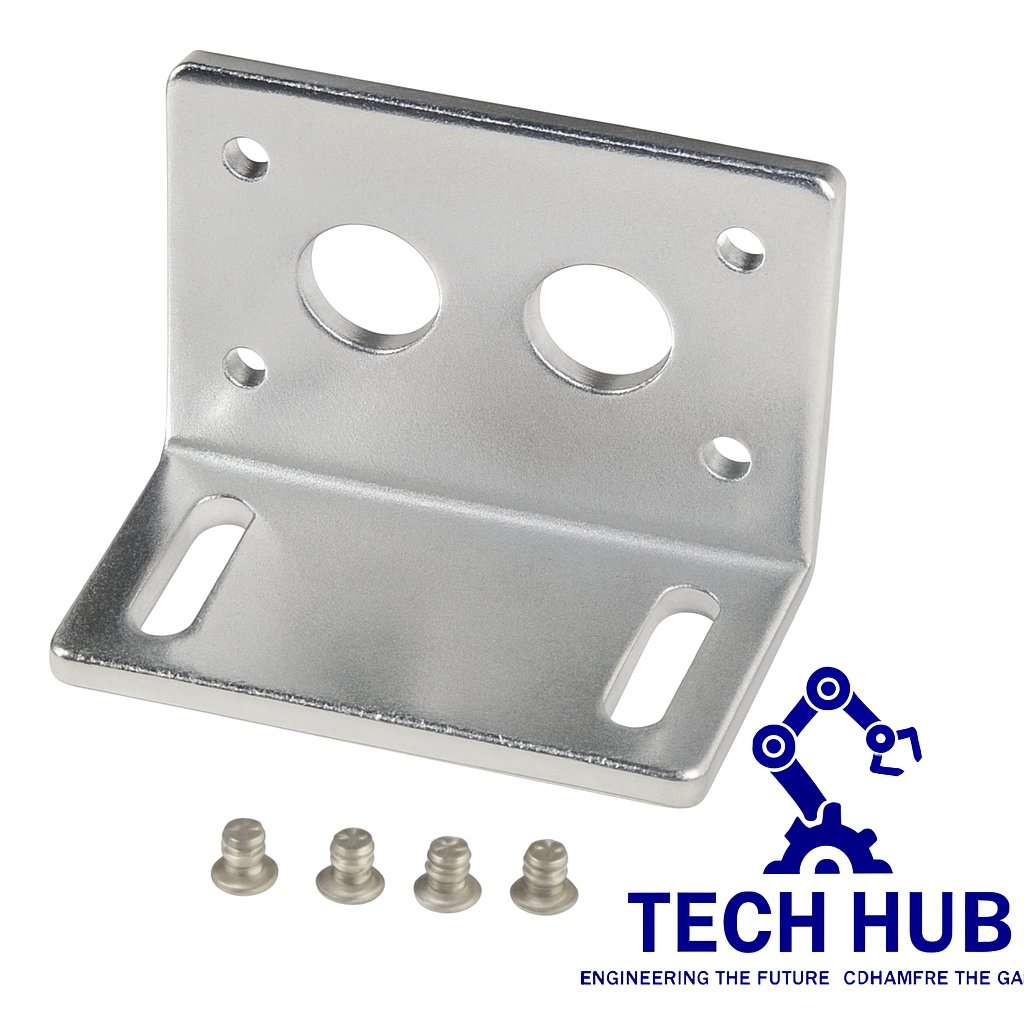 JGY-370 DC gear motor bracket with screws - Tech Hub Electronics